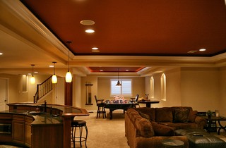 Basement Finish North Denver, Colorado - Transitional - Basement ...