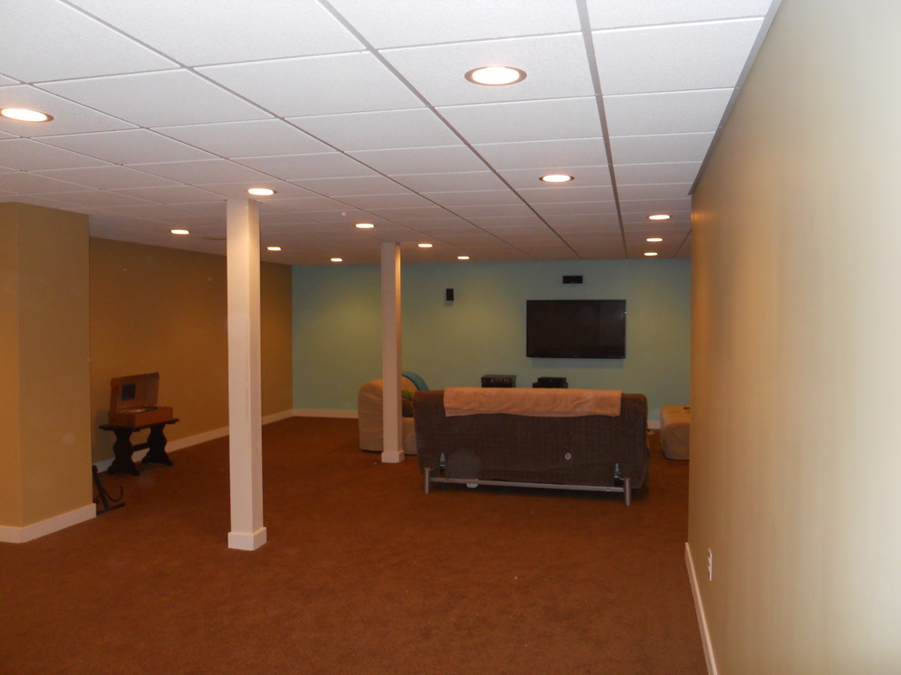 Basement Finish/Remodel Garnet Valley PA - Contemporary - Basement ...