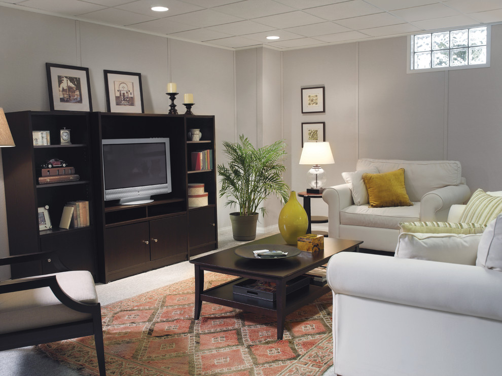 Basement Finishing Ideas - Traditional - Basement - Detroit - by Owens ...