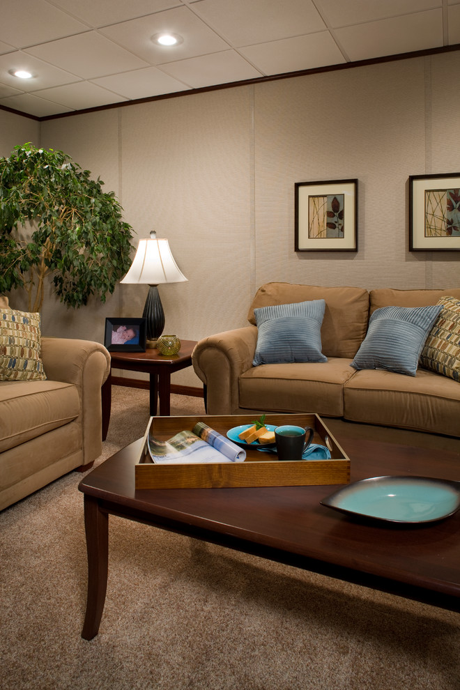 Basement Finishing Ideas - Traditional - Basement - Detroit - by Owens ...