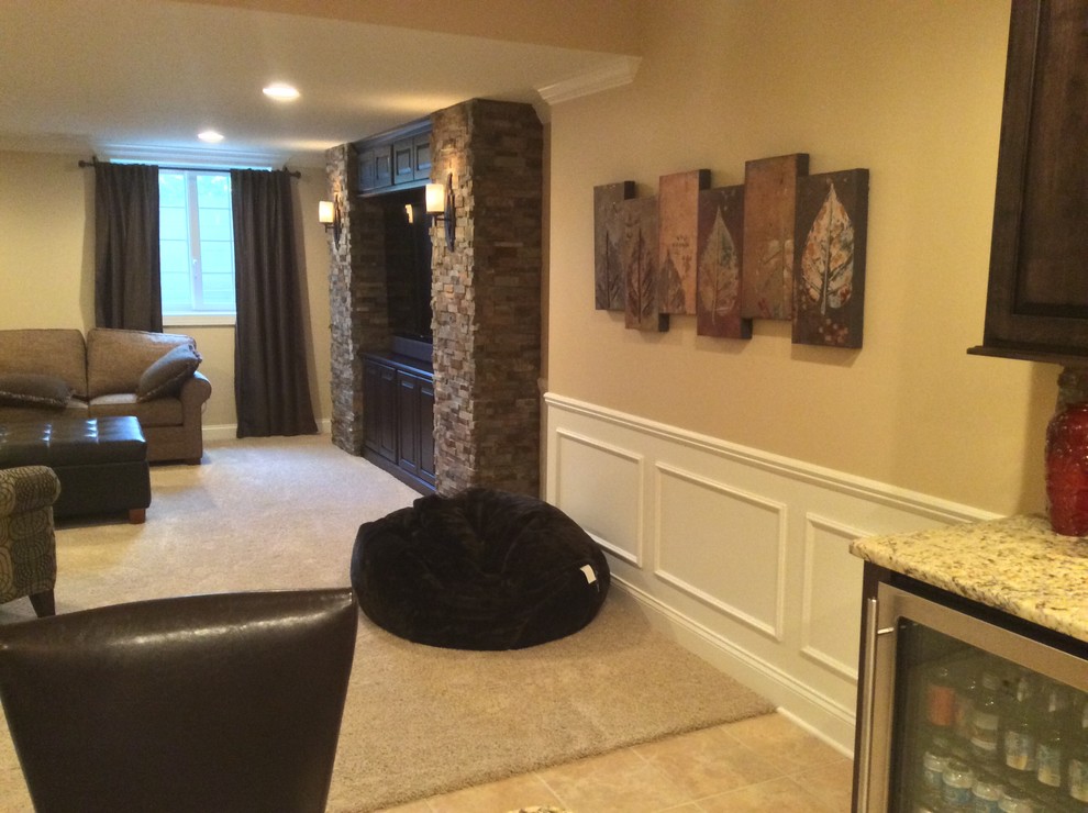 Basement Finishing in Novi Michigan - Traditional - Basement - Detroit ...