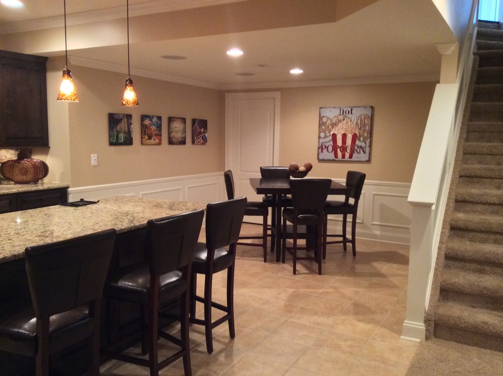 Basement Finishing in Novi Michigan - Traditional - Basement - Detroit ...