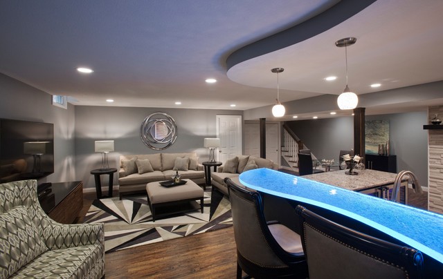 Basement Finishing - Traditional - Basement - Other - by Wesson ...