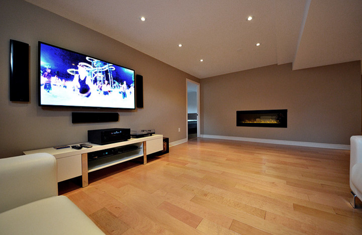 Basement Fireplace - Basement - Toronto - by Finished Basement | Houzz