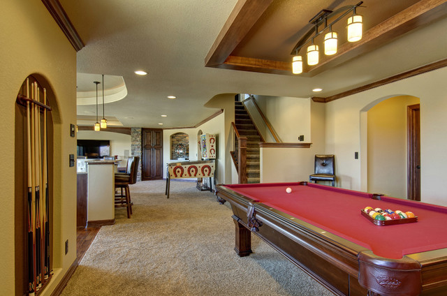 Basement Great Room - Traditional - Basement - Denver - by FBC Remodel ...