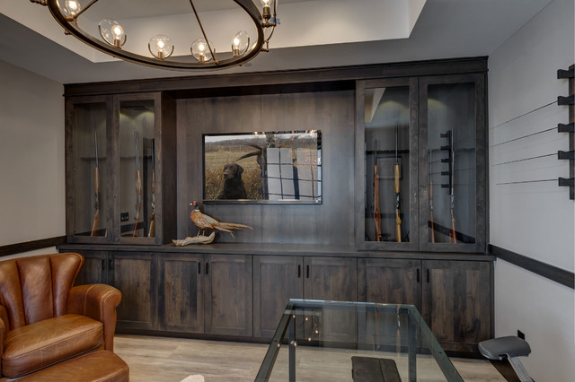 Basement Gun Display Case - Contemporary - Basement - Denver - by FBC ...