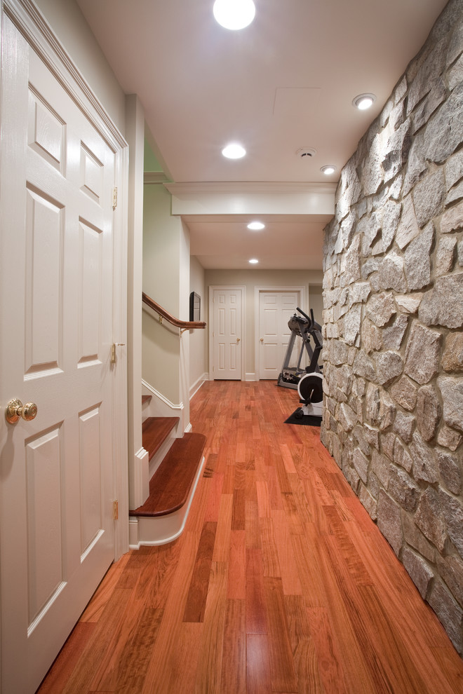 Basement Hallway/Workout space - Traditional - Basement - Philadelphia ...