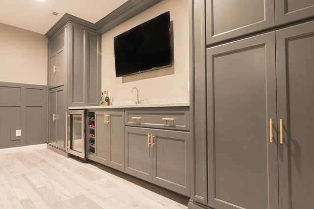 Basement Island & Wet Bar - Sótano - Columbus - de Lewis Designs Custom ...