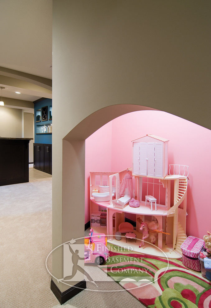 Basement Kids Play Area - Contemporary - Basement - Minneapolis - by ...