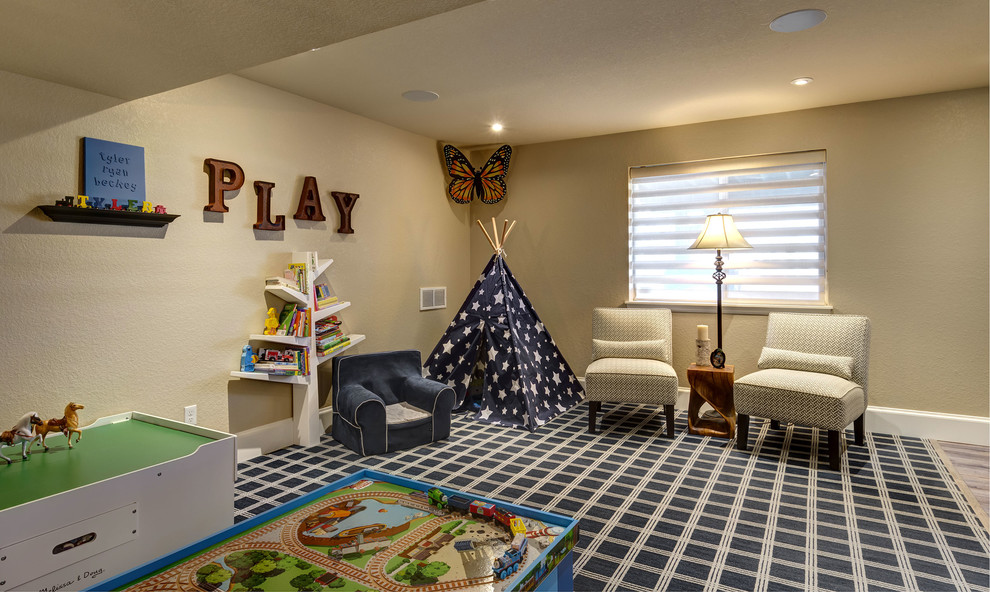 Basement Kids Play Area - Traditional - Basement - Denver - by FBC ...