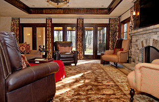 Basement Lodge - Rustic - Basement - Nashville - by Carpenter ...