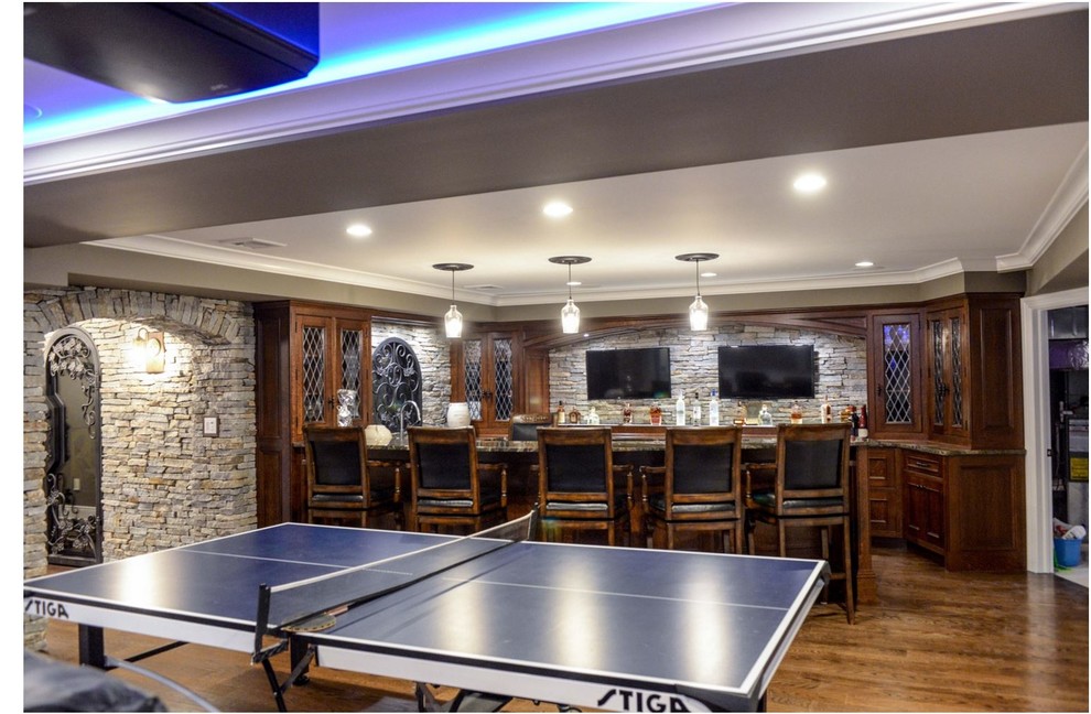 Basement Makeover - Traditional - Basement - New York - by BlueLine ...