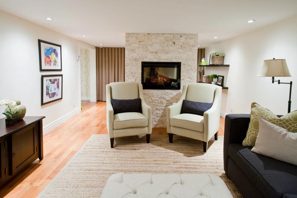 Basement Makeover - Contemporary - Basement - Montreal - by Lux Decor ...