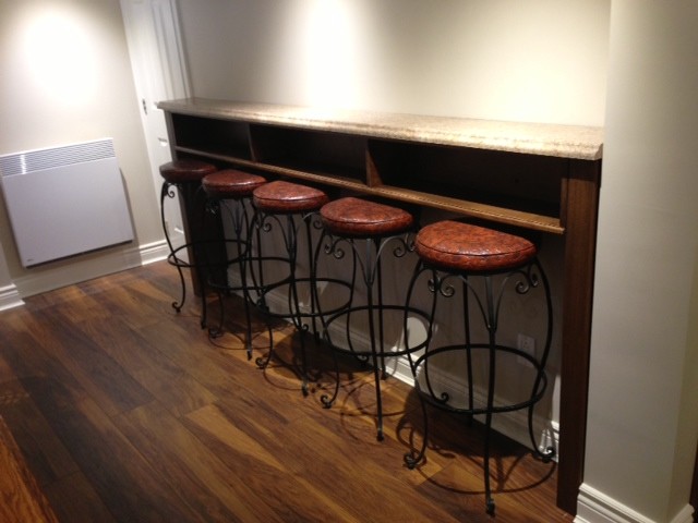 Basement Man Cave/Rec Room - Traditional - Basement - Montreal - by The ...