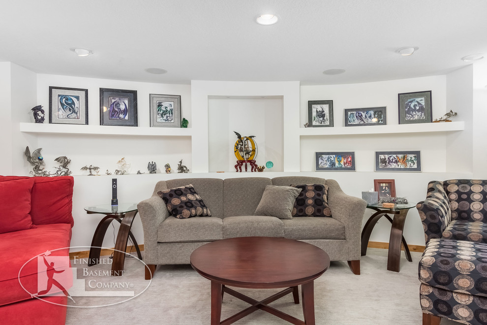 Basement Niche Shelving - Contemporary - Basement - Minneapolis - by ...