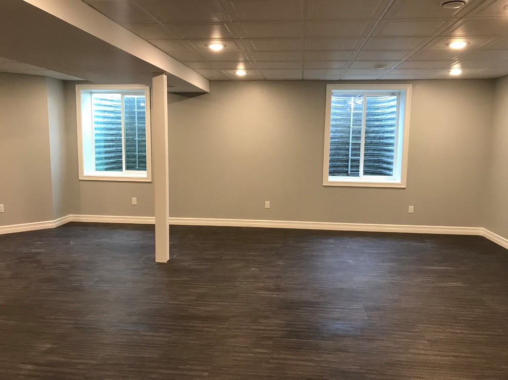 Basement - Modern - Basement - New York - by Perkins Home Improvement ...