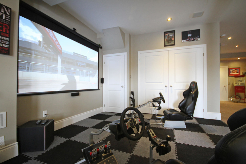 Basement / Rec Room - Transitional - Basement - Toronto - by Fuzion ...