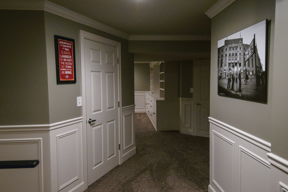 Basement Remodel - Transitional - Basement - Detroit - by D.A. Home ...
