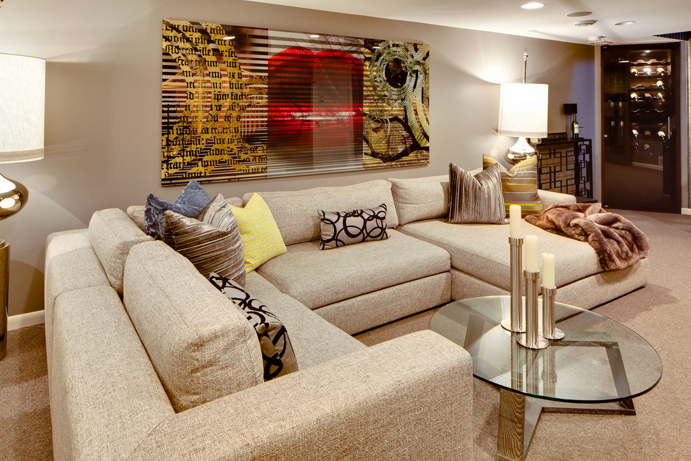 Basement Remodel - Modern - Basement - Minneapolis - by Dwelling ...