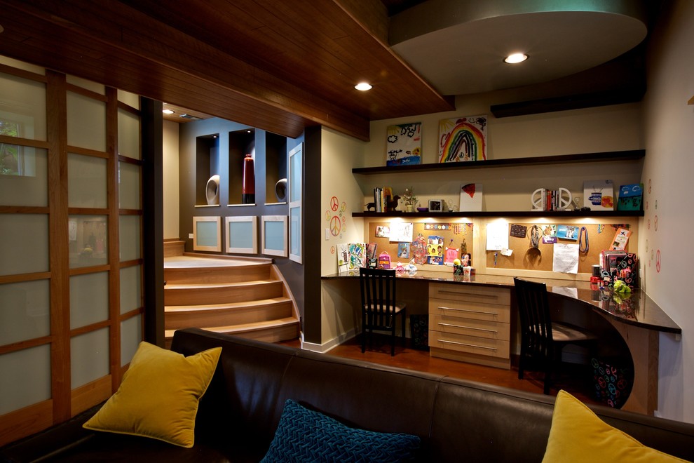 Basement Remodel - Modern - Home Office - Chicago - by Gina Bon, Airoom ...