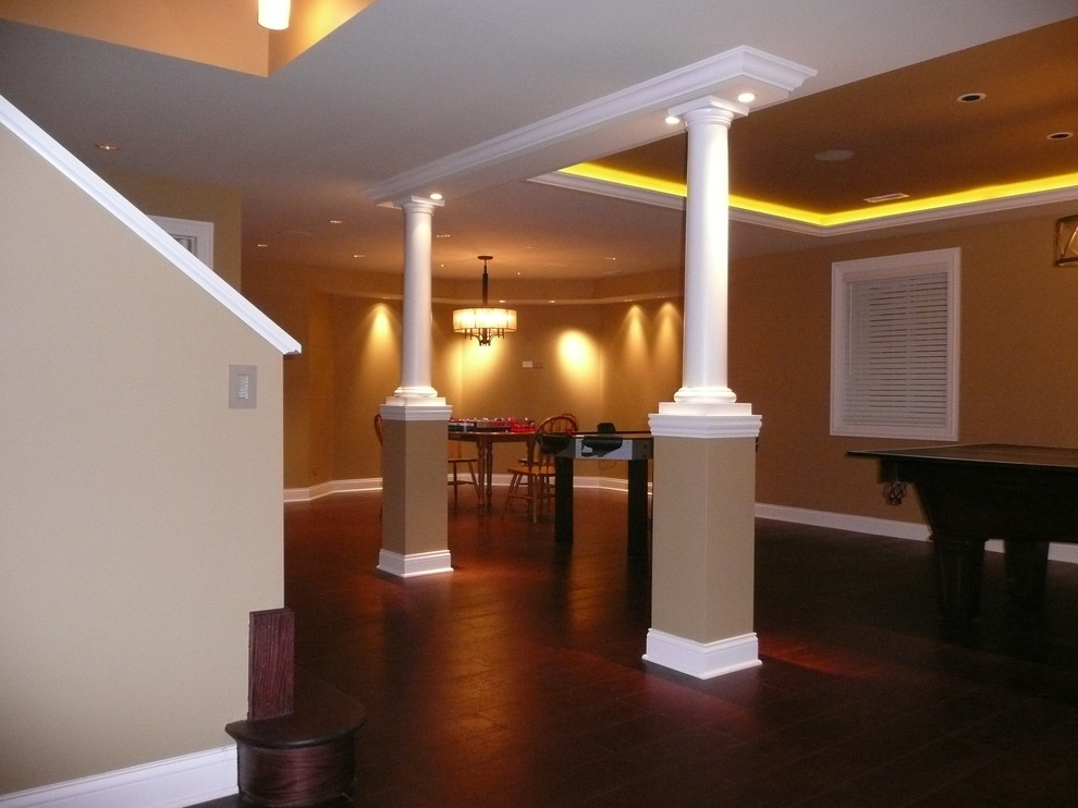 Basement Remodel Lighting - Transitional - Basement - Chicago - by ...