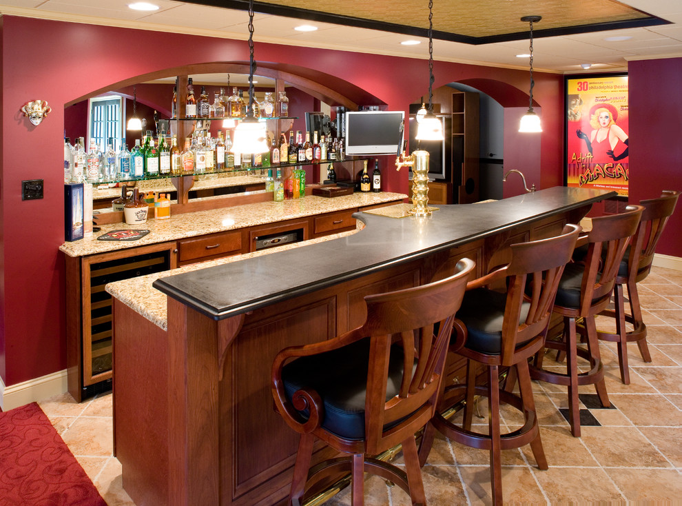 Basement Remodel - Traditional - Home Bar - Philadelphia - by Studio 810 Design/Build | Houzz
