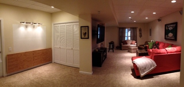 Basement Remodel - Traditional - Basement - Philadelphia - by Wilkinson ...