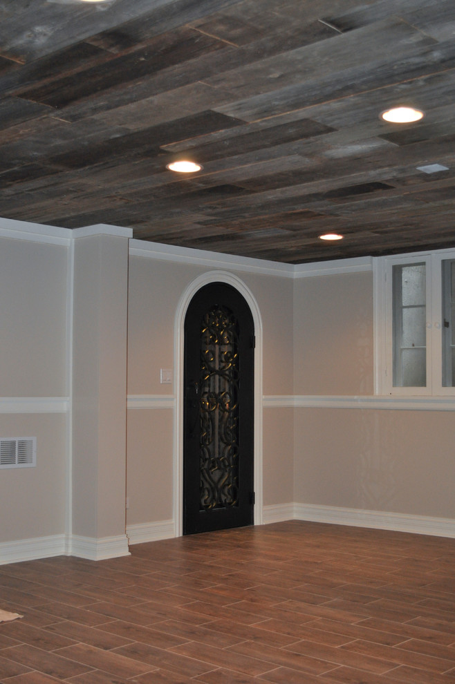 Basement Remodel/ Wine Cellar - Traditional - Basement - Chicago - by ...