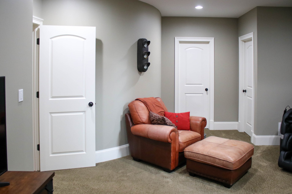 Basement Remodel with Kitchen, Theater Room, Popcorn Snack Bar and ...