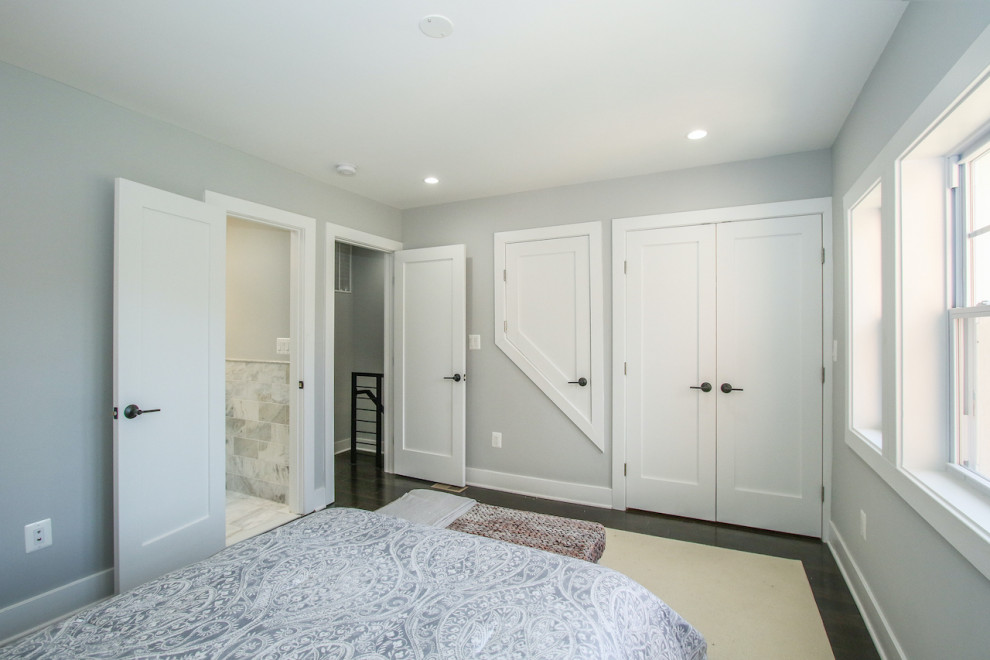 Basement remodeled with bedroom space and extra closet space in Vienna ...