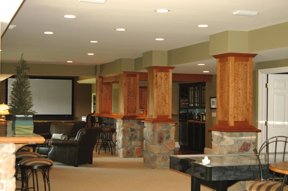 Basement Remodels - Basement - Detroit - by Wilderness Construction Inc ...