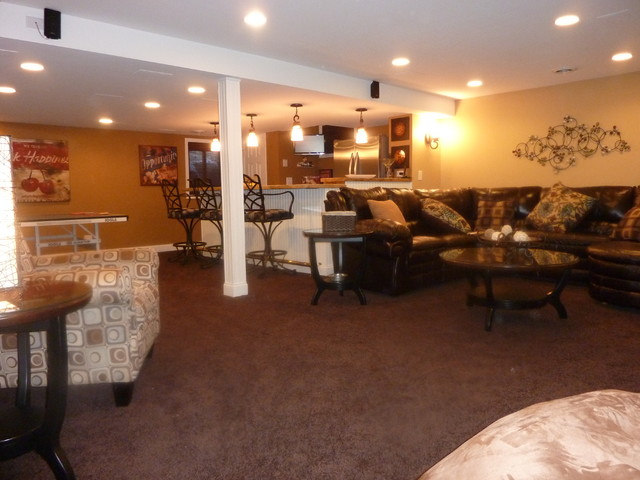 Basement Renovation 2011 Traditional Basement Chicago By Adorn