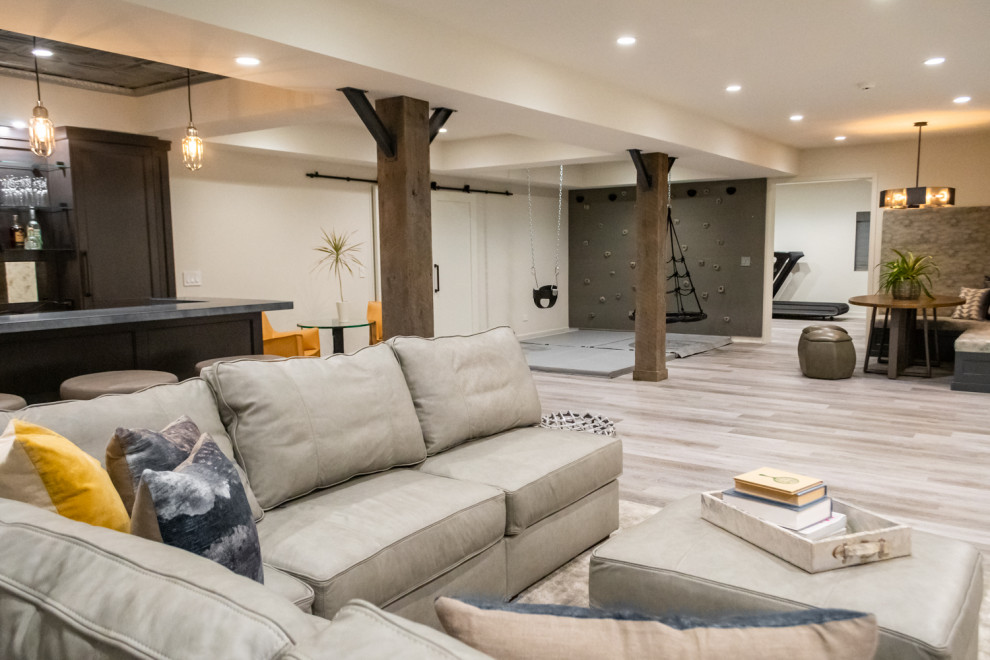 Basement Renovation - Transitional - Basement - Chicago - by JAR Corp ...