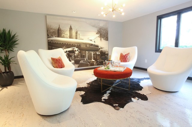 Basement Renovation - Transitional - Basement - Boston - by Stayci Fast ...