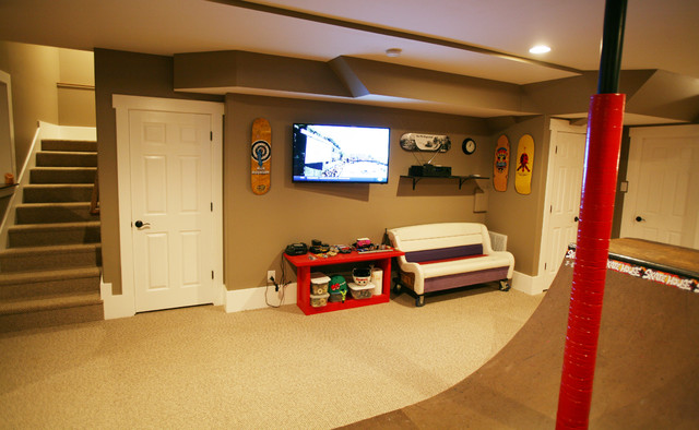 Basement Skatepark - Craftsman - Basement - Charlotte | Houzz