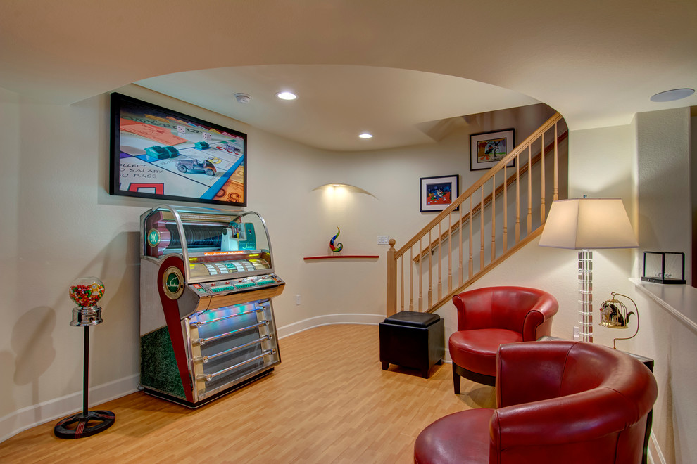 Basement Stairs Jukebox - Transitional - Basement - Denver - by FBC ...