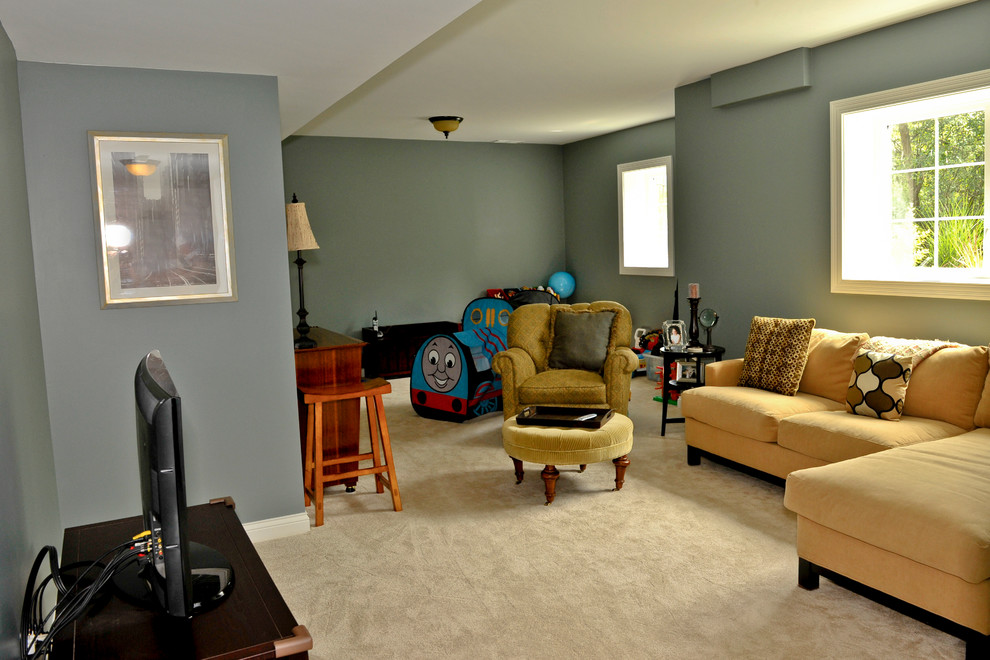 Basement - Craftsman - Basement - Chicago - by Steiner Homes LTD. | Houzz
