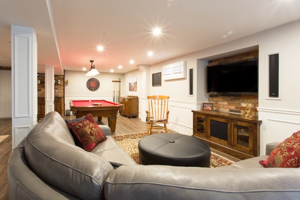 Basement Transformation - Craftsman - Basement - Toronto - by Katherine ...