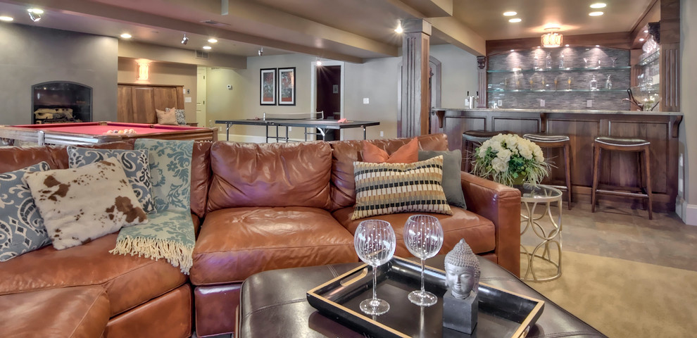 Basement Transformation - Transitional - Basement - Seattle - by Tamara ...