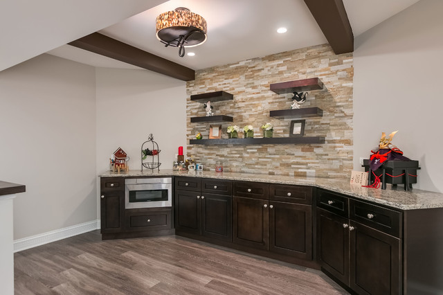 Basement Walk-up Bar - Transitional - Home Bar - Chicago - by FBC ...
