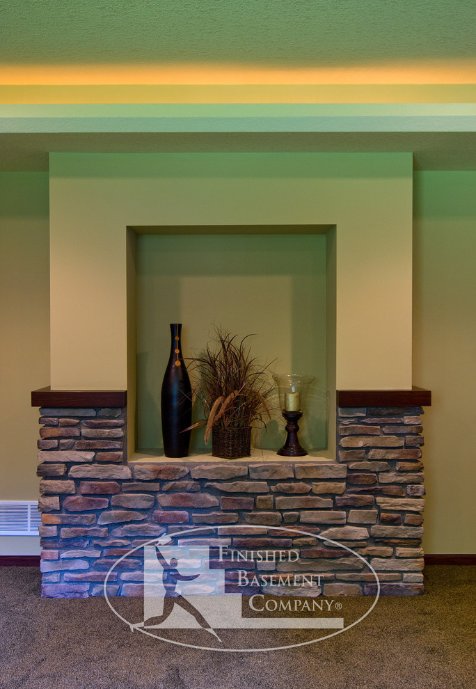 Basement Wall Niche - Traditional - Basement - Minneapolis - by FBC ...