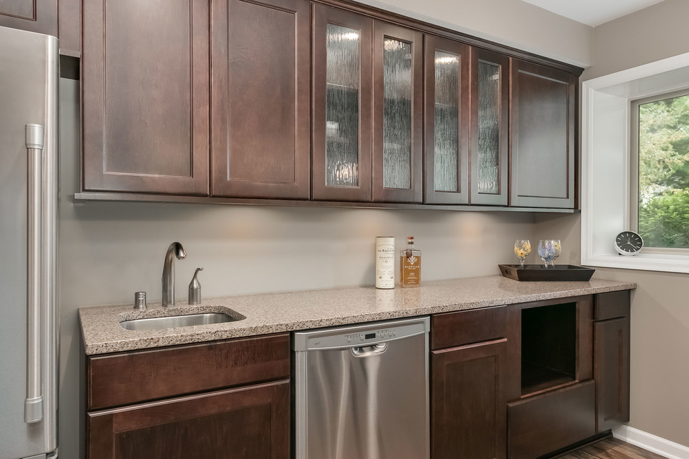 Basement Wet bar Counter - Transitional - Basement - Minneapolis - by ...