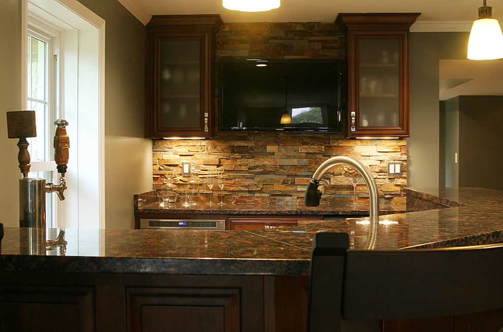 Basement Wet Bar - Traditional - Basement - DC Metro - by Heartland ...