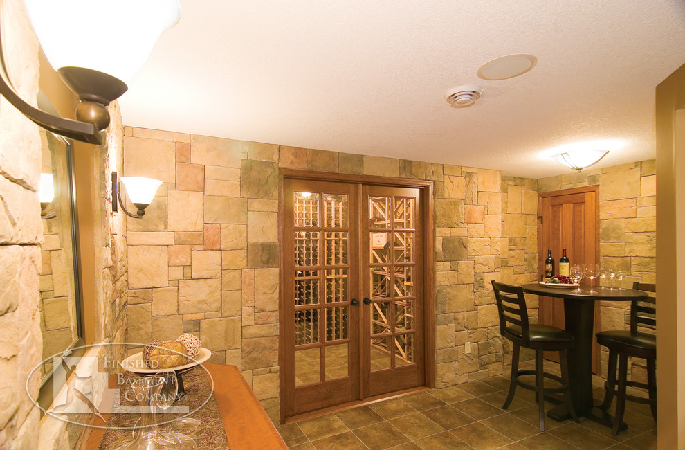 Basement Wine Cellar - Traditional - Basement - Minneapolis - by FBC ...