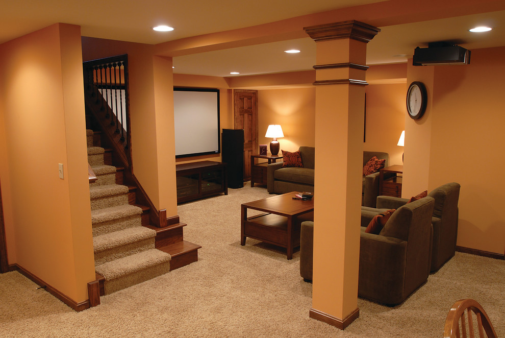 Basements - Traditional - Basement - Cleveland - by Dover Home ...