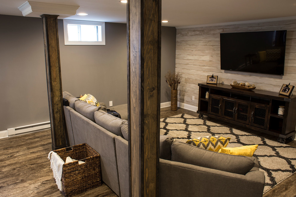 Basements - Rustic - Basement - Boston - by Kitchens and Baths by K.A.B ...