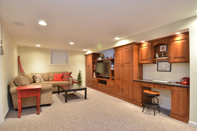 Basements - Traditional - Basement - Chicago - by Plain & Posh | Houzz AU