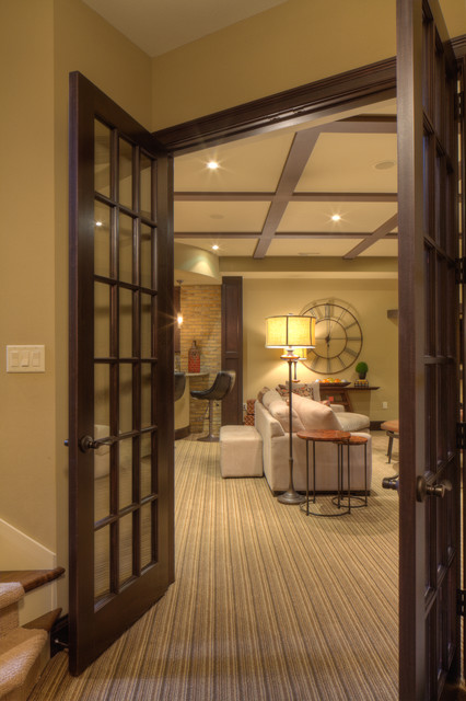 Basement of the Week: Tall-Order Design for a Lower-Level Lounge