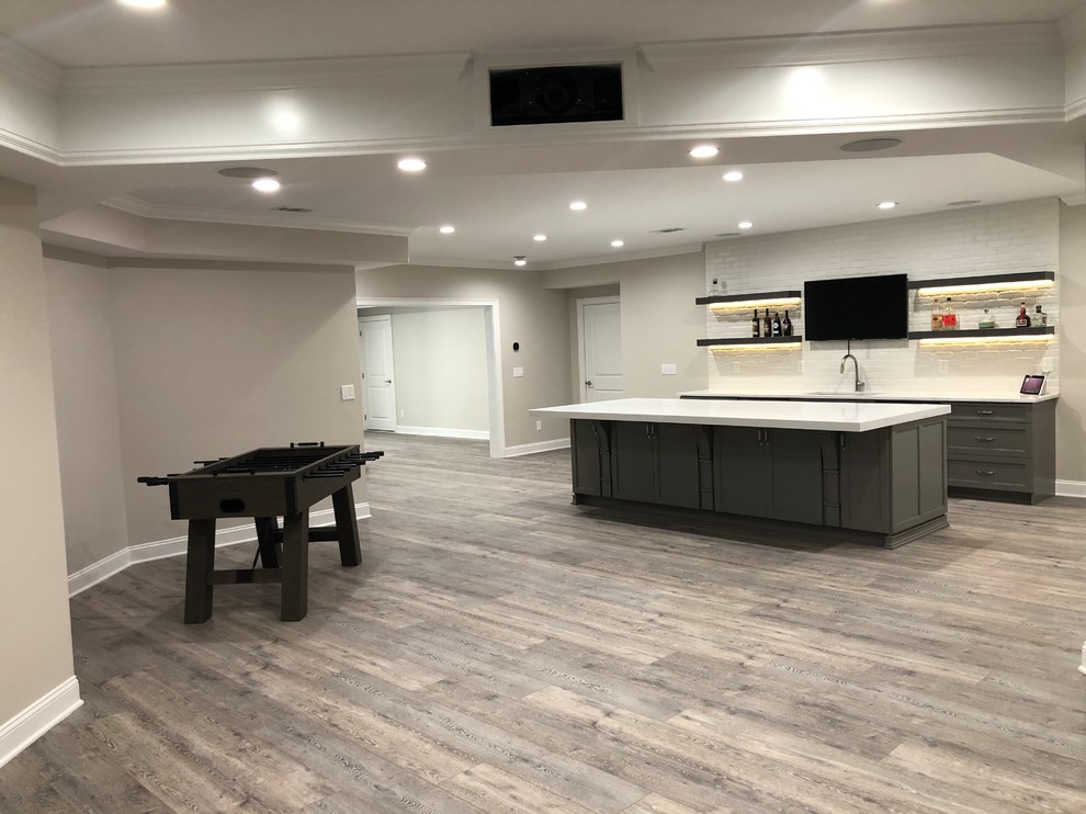 Beautiful Basement Project in Milton - Basement - Atlanta - by BCM ...