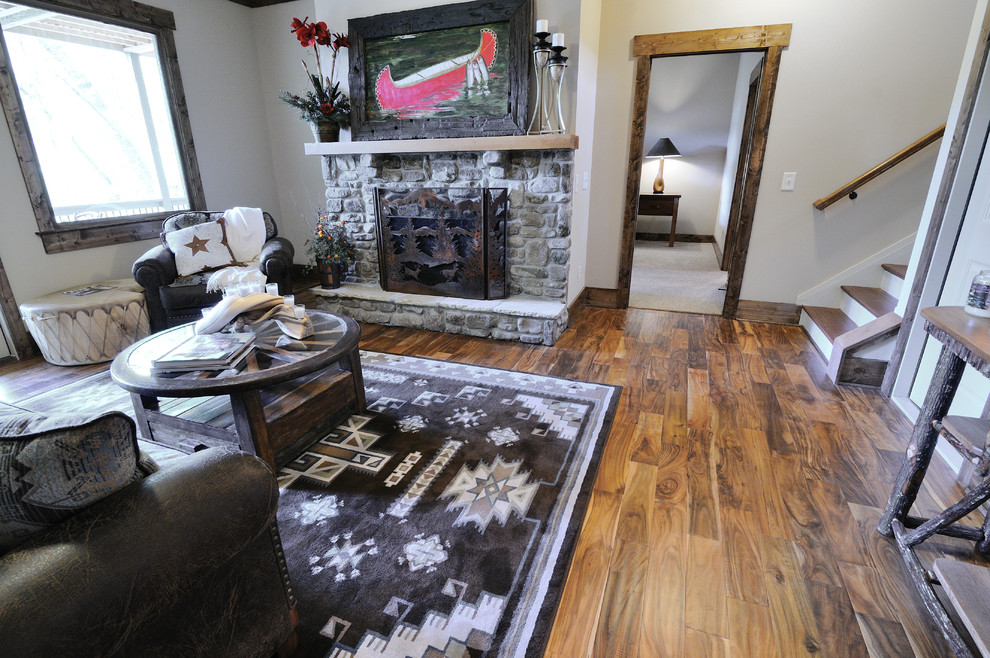 Big Canoe Model Homes - Rustic - Basement - Atlanta - by User | Houzz